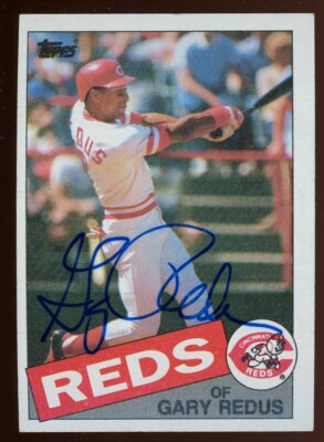 1985 Topps GARY REDUS Signed Card autograph AUTO REDS PIRATES | eBay