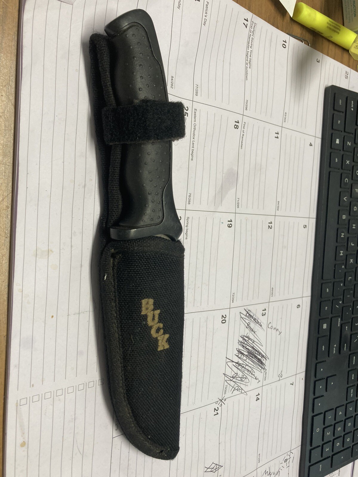 Vintage US 1996 BUCK Model 650 Nighthawk Knife w/ Sheath Used | eBay