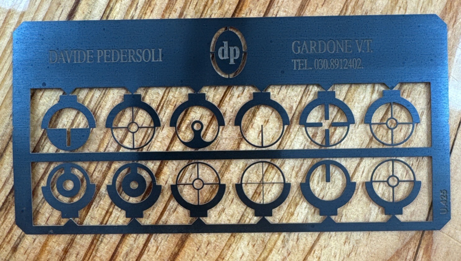 Pedersoli Globe Front Sight Inserts Full Set Of 12 Black Powder ...