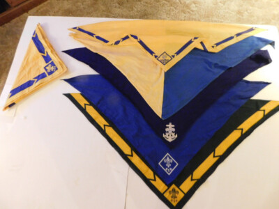 Vintage BSA Boy Scout, Cub Scout Sea Scout Explorer Neckerchief Scouts ...