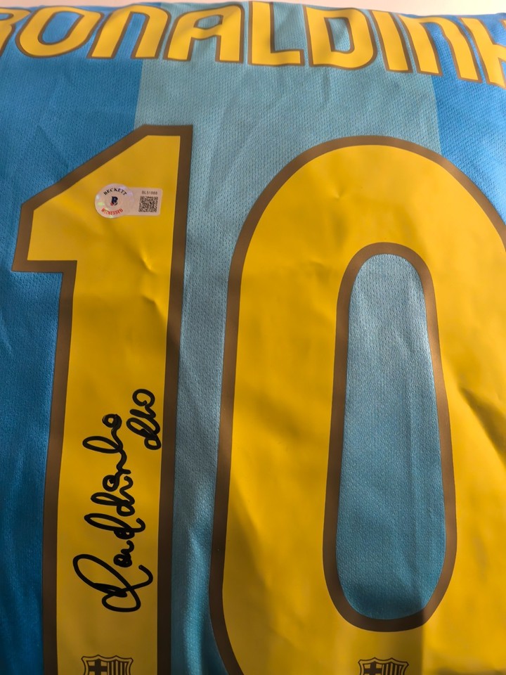 ronaldinho signed sign autograph autographed jersey with coa | eBay