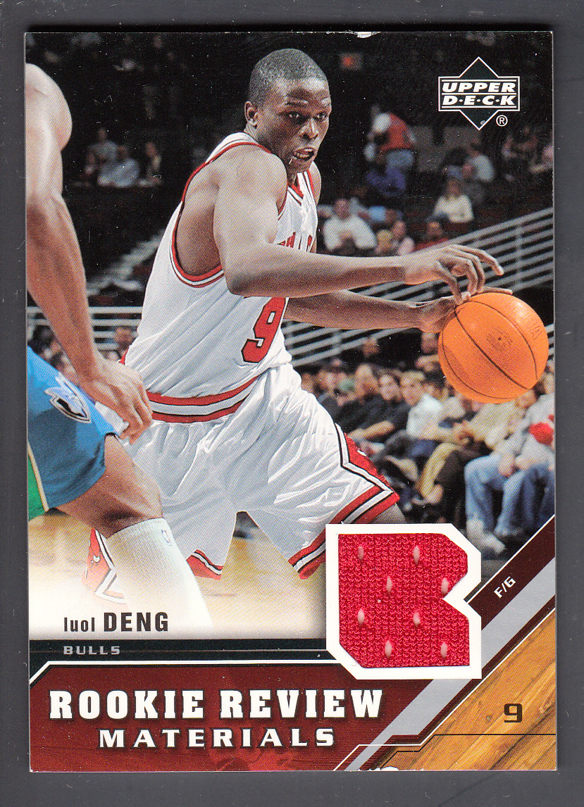 Luol Deng 2005-06 Upper Deck Rookie Review Materials Event Worn Jersey ...