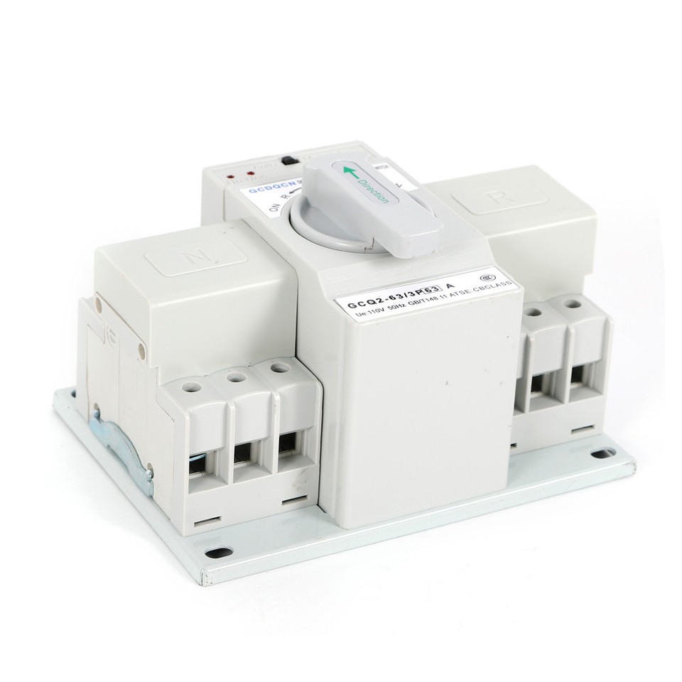 ATS 63 Amp Dual Power Automatic Transfer Switch for Generator 50/60Hz ...