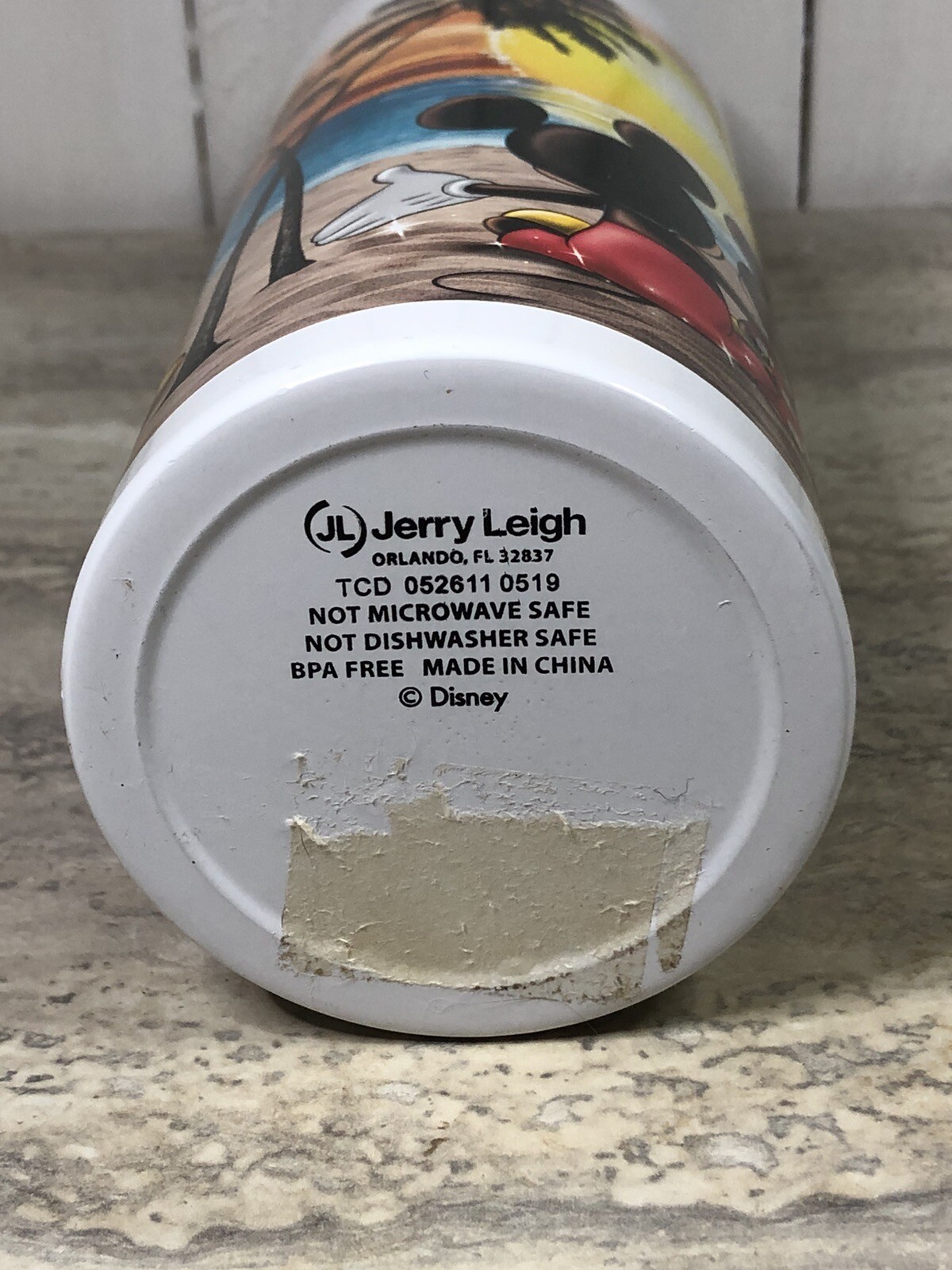 Disney Mickey Minnie Mouse at Sunset Drink Bottle Aluminum Jerry Leigh ...