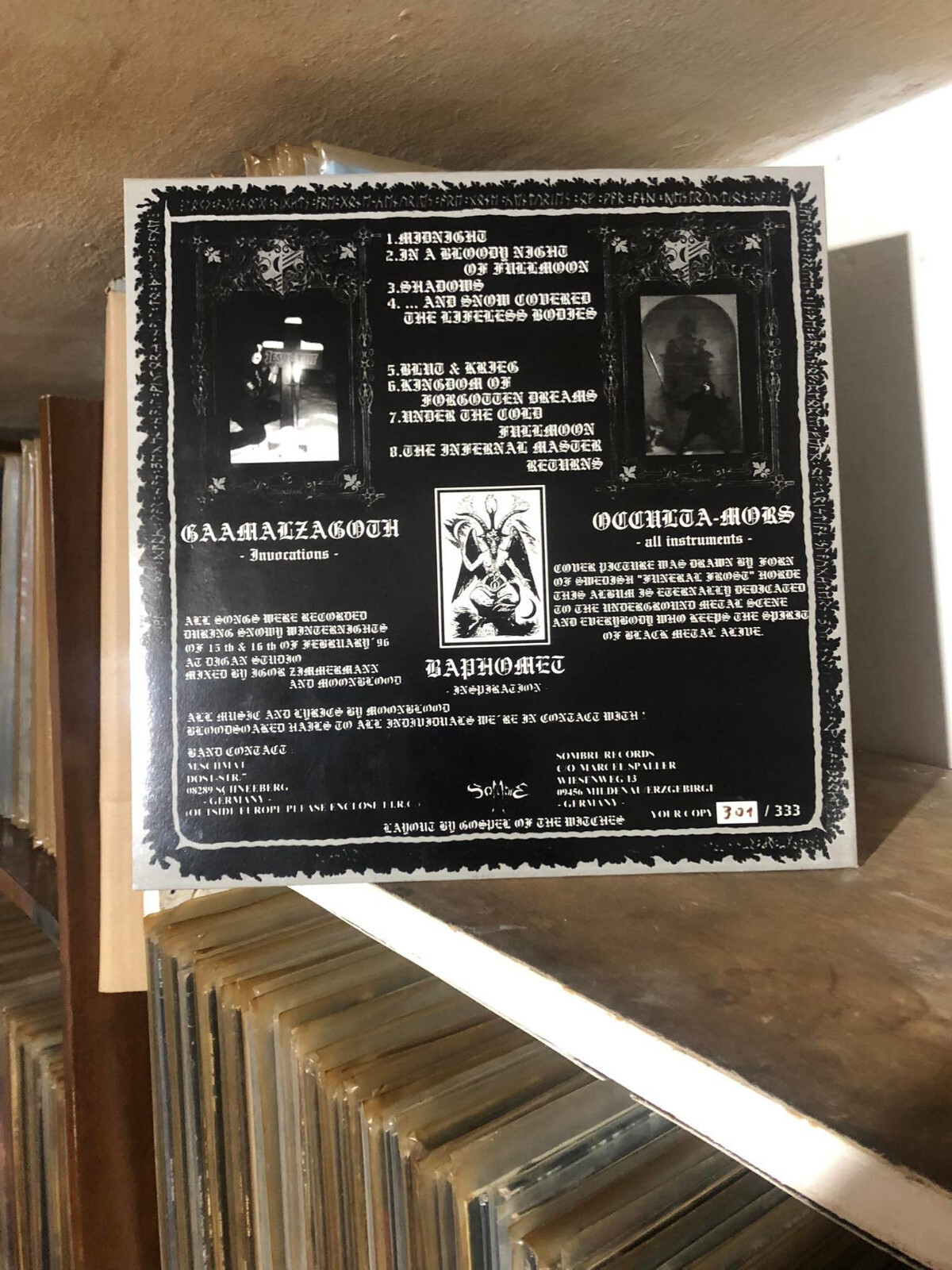 MOONBLOOD blut & krieg LP first press mega rare sombre records ...