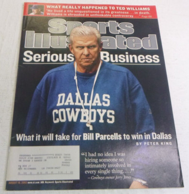 Sports Illustrated Magazine August 18, 2003 Bill Parcells | eBay