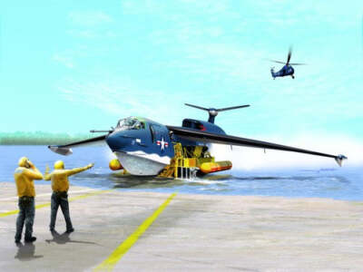 Mach 2 7247 1:72 Martin P6M2 Seamaster flying boat with beaching gear ...