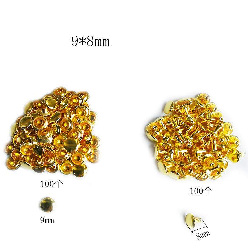 Double Cap Rivets Stud Rapid Rivets Leather Craft Repair 5mm 8mm 9mm ...