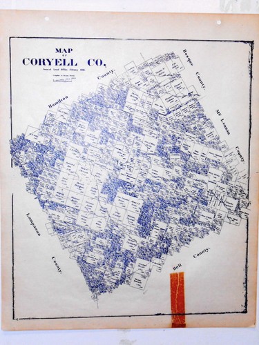 Coryell County Texas Land Office Owner Map Fort Hood Copperas Cove ...