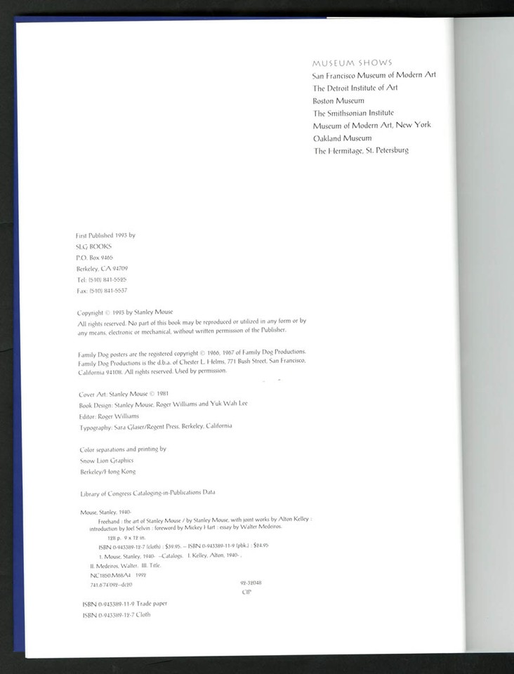 Stanley Mouse SIGNED AUTOGRAPHED The Art of Stanley Mouse SC 1 Ed ...