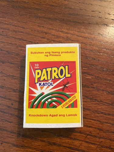 Patrol Katol Jar Phimco Posporo Philippines. Vintage matchbox mosquito ...