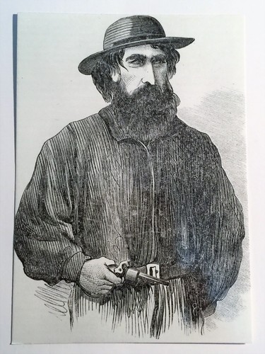 Dan "Mad Dog" Morgan Old Bush ranger from Original sketch, Post Card ...