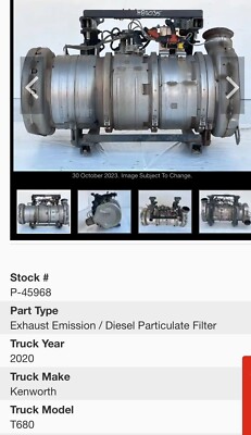 2019/2020 Paccar DPF/SCR fits Kenworth T680 Two Available | eBay