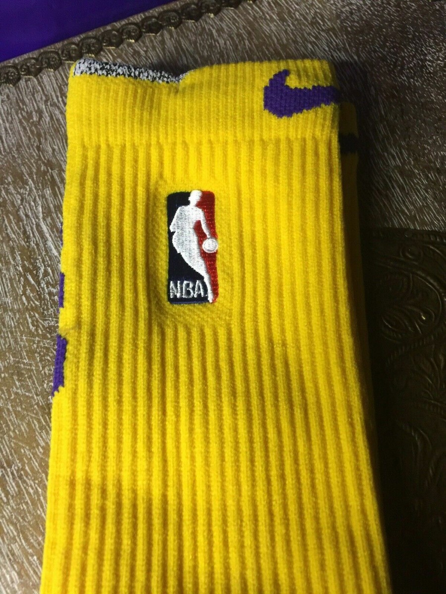 Nike Elite Socks Purple And Yellow