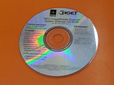 ⭐️⭐️⭐️⭐️⭐️ NSET Technology INFO ImageReader Scanner System Software ...