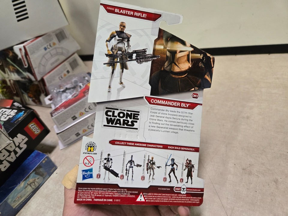 2009 Hasbro Star Wars Clone Wars Clone Commander Bly CW39 3.75" Action ...