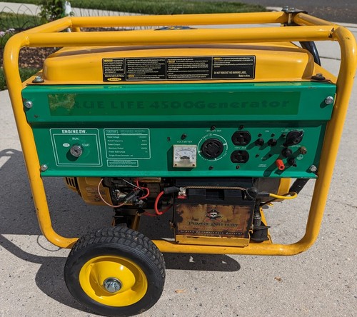 4500 Watt Electric Start Gas Generator On Wheels | eBay