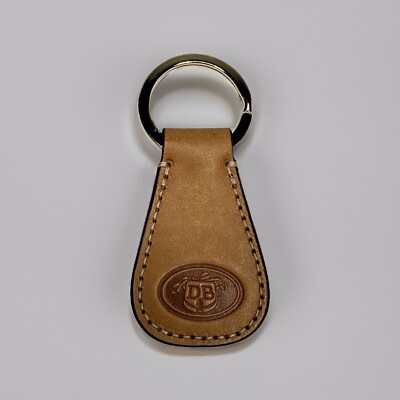 Dooney & Bourke Leather Keychain Key Fob Donegal Crest Tan | eBay