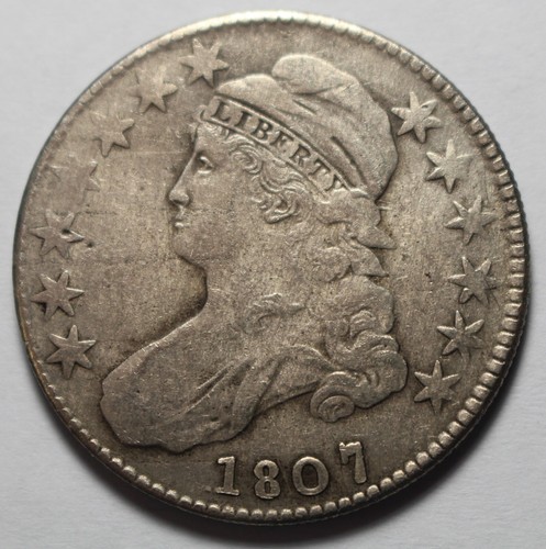 1807 Bust Half Dollar Reeded Edge M1365 | eBay
