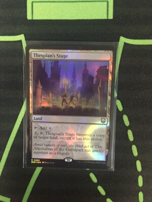 MTG Magic The Gathering Thespian’s Stage Ripple Foil Land Commander | eBay