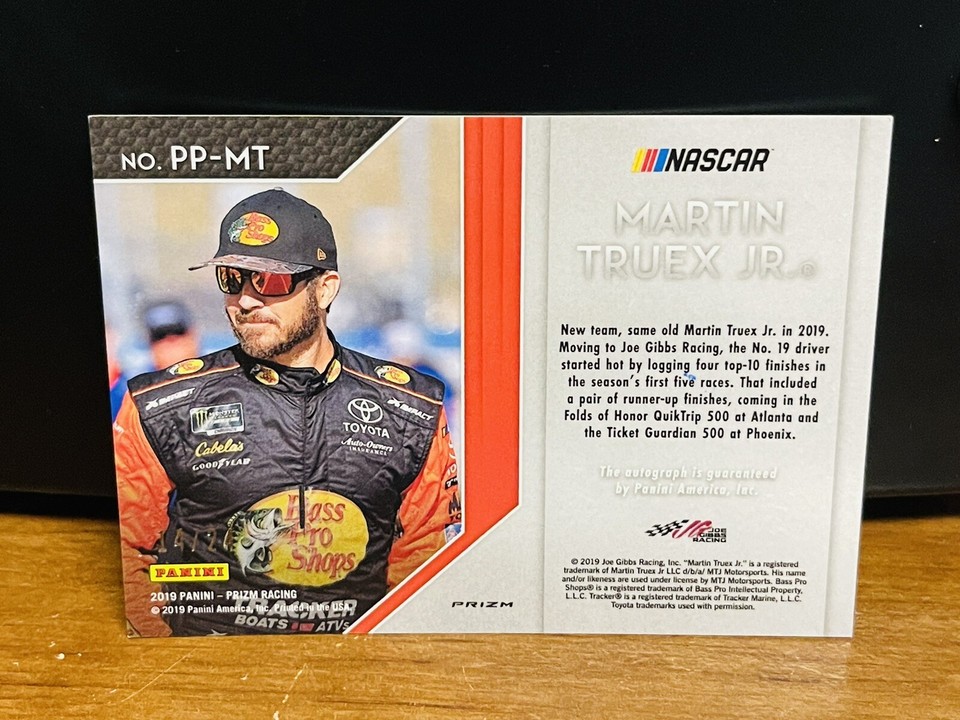 2019 Martin Truex Jr Racing Patented Penmanship 🌈 Prizm Auto Autograph ...