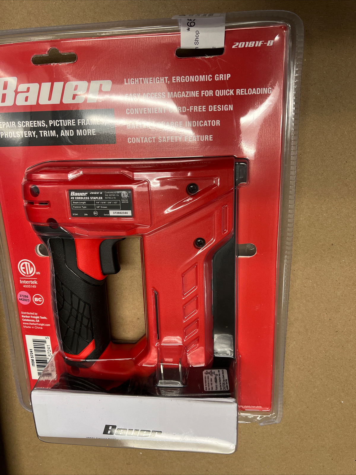 Cordless Stapler Fits Arrow T50 Crown Staples INCLUDES BATTERY AND ...