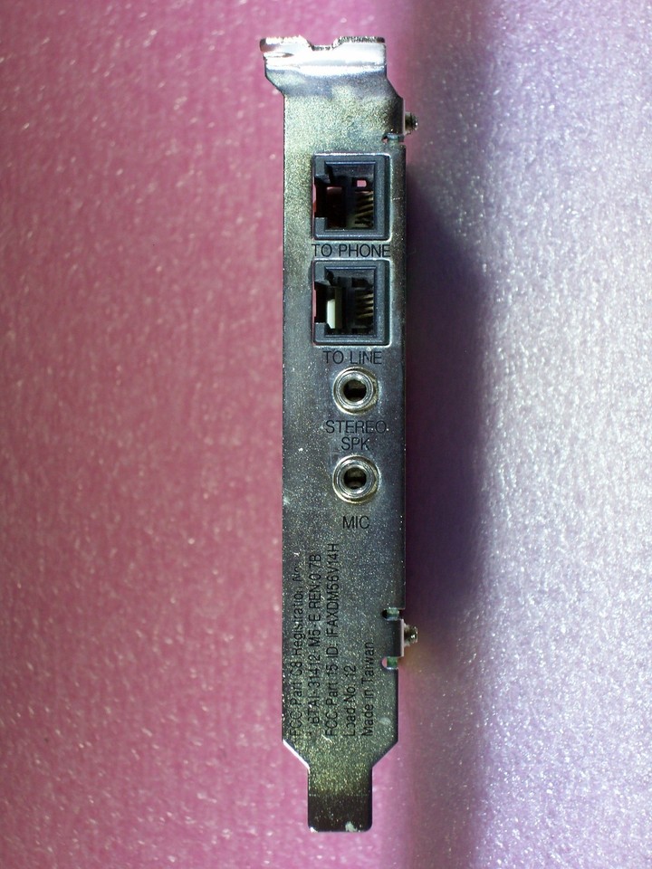 ROCKWELL INTERNAL ISA MODEM DM-56V14H K56flex 1JBTAI-31412-M5-E ...