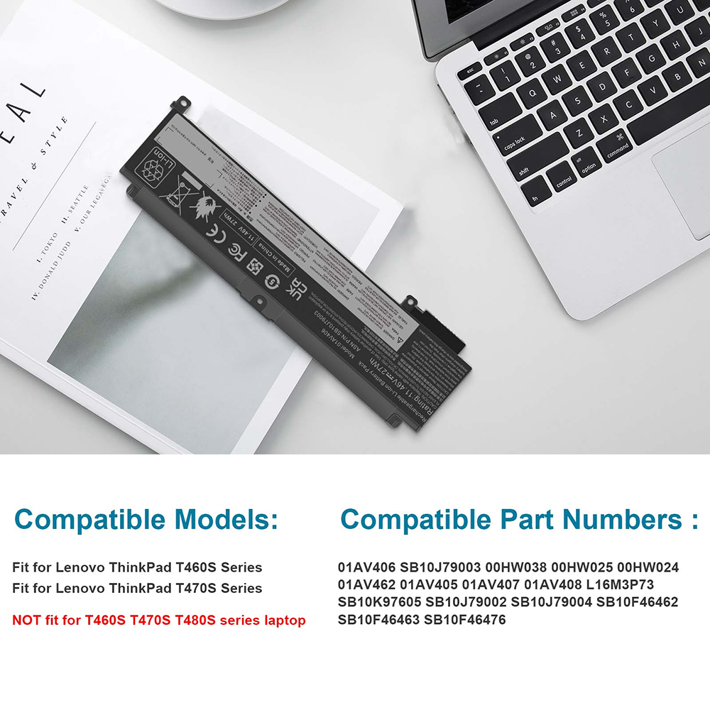 01AV405 01AV406 Battery for Lenovo ThinkPad T460S T470S 00HW024 ...