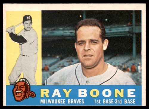1960 Topps #281 RAY BOONE Milwaukee Braves EX-EX+ | eBay