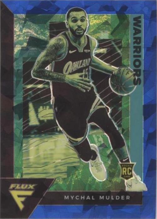 2020-21 Panini Flux - Rookies Mychal Mulder #245 Blue Cracked Ice Prizm ...