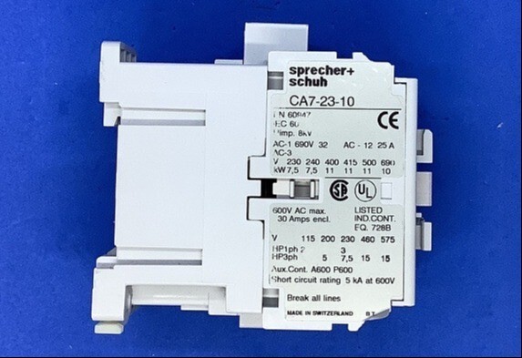 CA7-23-10 480v Coil Sprecher+Schuh Contactor Used | eBay