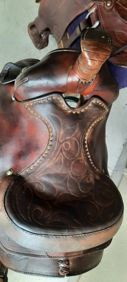 15" Used Colorado Saddlery Roping Western Trail Horse Saddle | eBay
