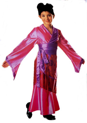 Mulan Child Girls Costume Size Medium or Large Halloween Robe Dress-Up ...