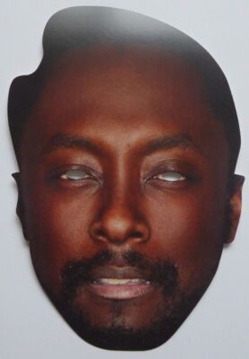 Will.i.am Celebrity Face Mask Fancy Dress, Costume, Parties | eBay