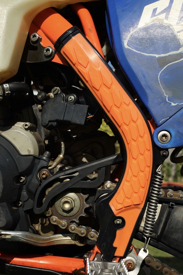 KTM FRAME GUARDS FITS EXC EXC-F 2017-2019 LIKE ACERBIS X-GRIP BLACK ...