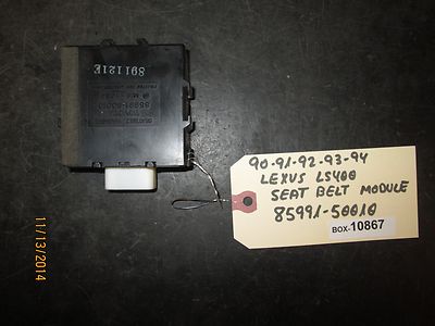 90 91 92 93 94 LEXUS LS400 SEAT BELT MODULE #85991-50010 ((BOX-10867 ...