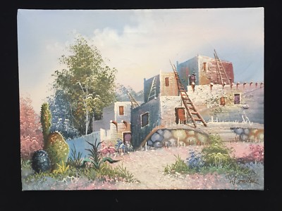 W Zeller Original Oil Southwestern Southwest Canvas Signed Art | eBay