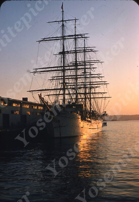 sl53 Original Slide 1950's Red Kodachrome huge sailing ship 537a | eBay