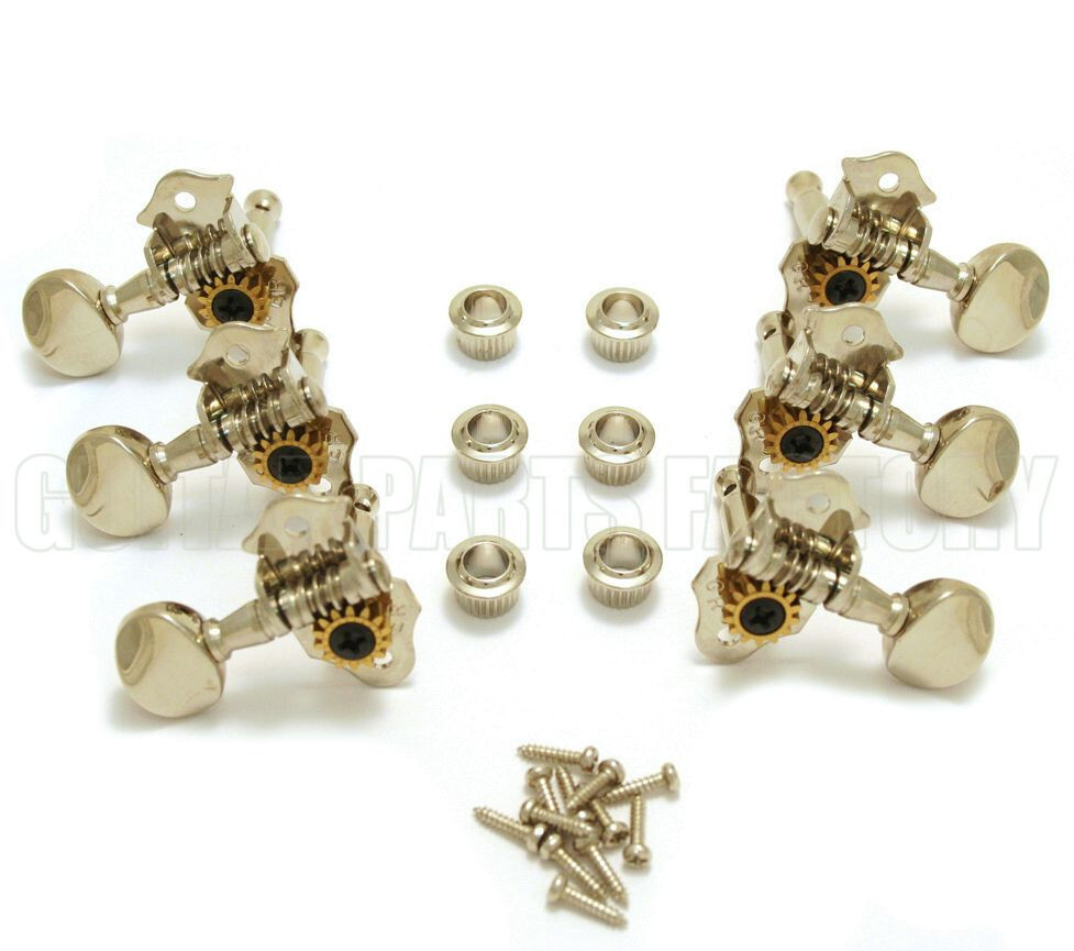 Grover Statite Tuners 3x3 Nickel V98N Tuning Machines Gretsch martin | eBay