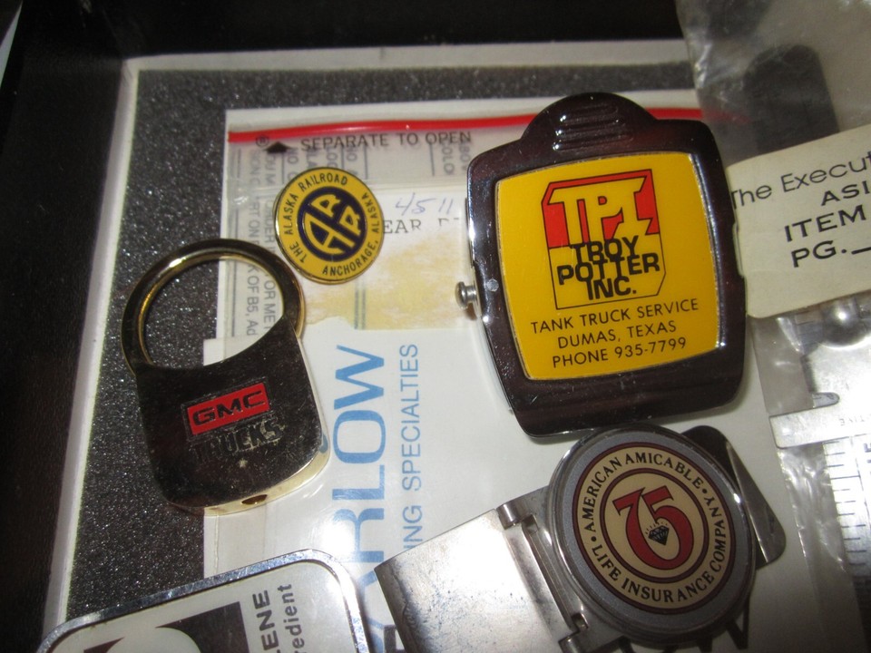 Vtg Barlow Salesman Sample Case Advertising Key Ring 6 Pcs + | eBay