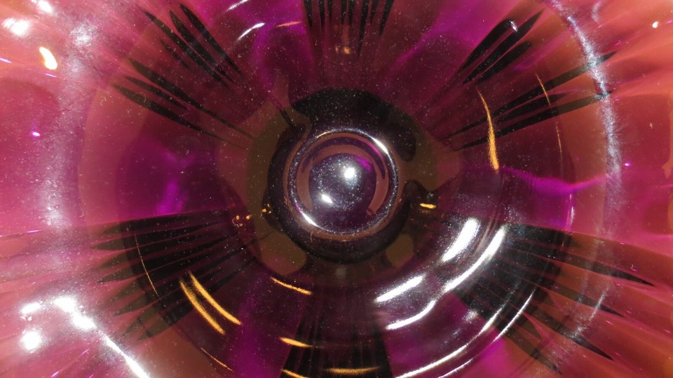 Fenton Deep Purple/Plum Glass Bowl - 10" Diameter. Excellent | eBay