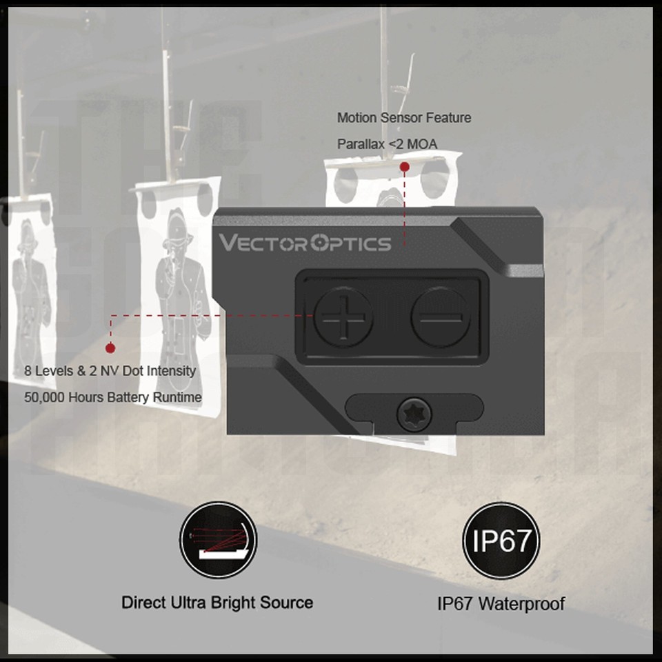 NEW ENCLOSED SOLAR POWERED RED DOT OPTIC SIGHT MULTI-RETICLE RMR 407C ...