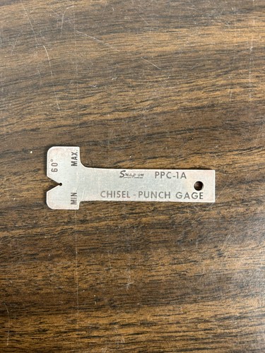 Snap-on PPC-1A Chisel & Punch Gage Gauge Vintage Made In U.S.A. | eBay