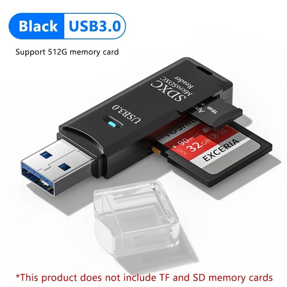 USB3.0 SD Card Reader for PC Micro SD Card to USB Adapter for Camera ...