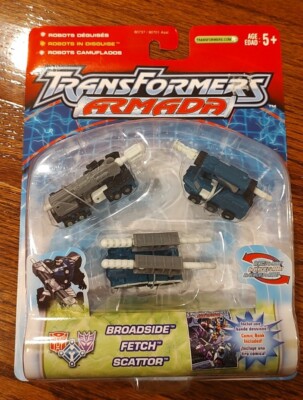 Transformers Armada: Broadside, Fetch & Scattor Figure Set (2002 ...