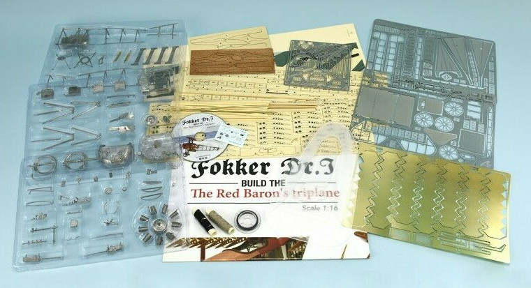 Artesania Latina Fokker Dr.I Red Baron 1:16 Metal & Wood Model Plane ...