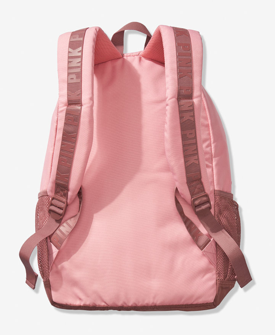 NWT 1 VICTORIA'S SECRET PINK CAMPUS BACKPACK SMOKEY ROSE SCHOOL DURABLE ...