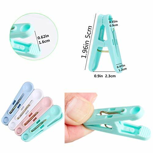 56 Pack Colorful Plastic Clothespins Small Sock Clip Laundry Clothes ...