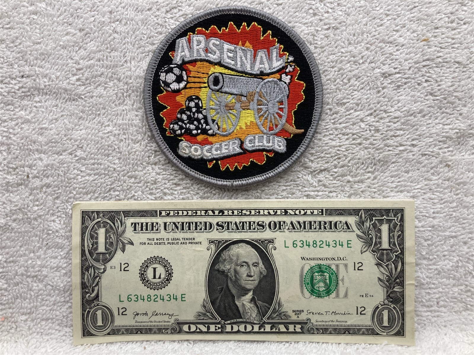 1990s 2000s Arsenal Soccer Club Philadelphia New Jersey Region Patch ...