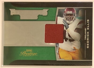 Sedrick Ellis 2008 Prestige Prestigious Picks Jersey RC Green 66/75 USC ...